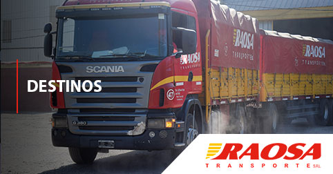 Destinos | Raosa | Transporte y Logística